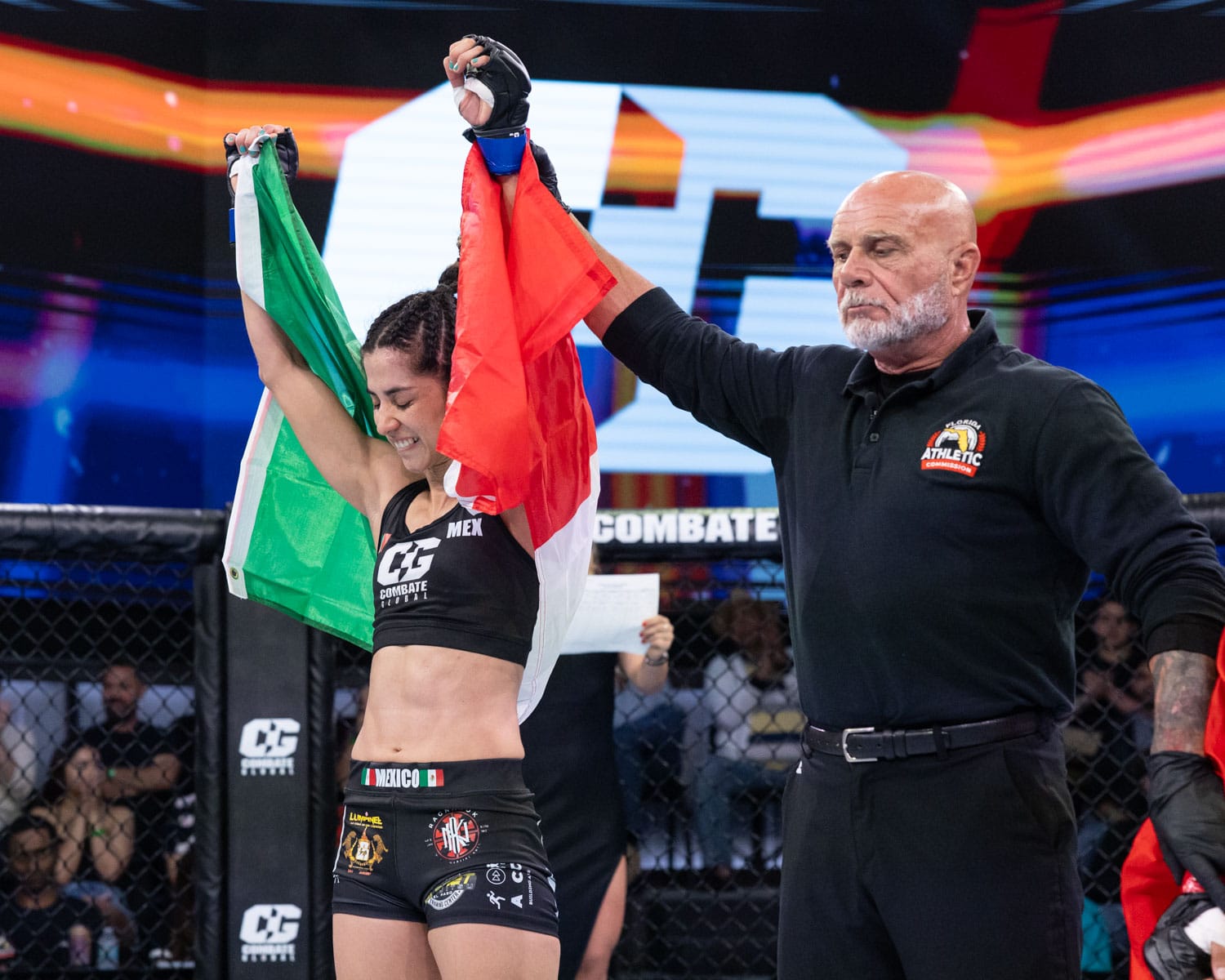 Brilla Violeta Mandoza en su Debut Profesional en la MMA en los Estados ...